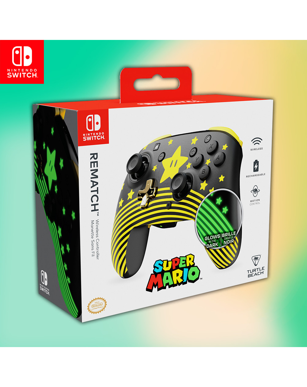 Turtle Beach Control Inalámbrico Rematch Estrella SM Amarillo Nintendo ...
