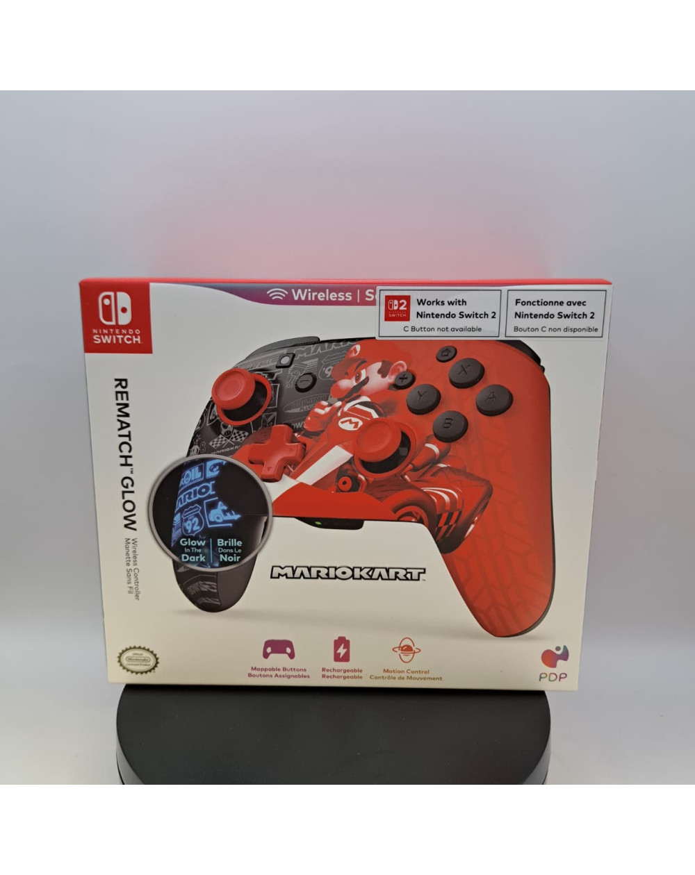 Turtle Beach Control Inalámbrico Rematch Mario GP Rojo Nintendo Switch 2